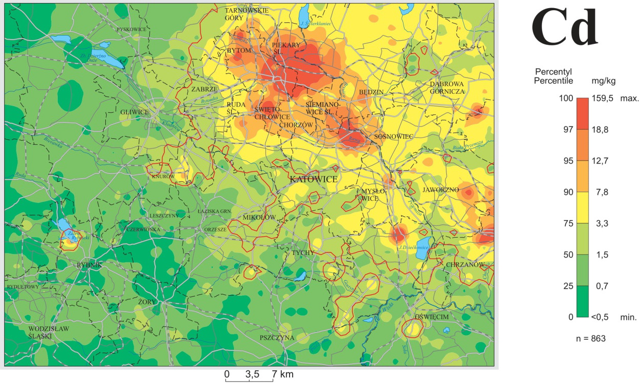 Geochemical mapping in Poland - Kartografia